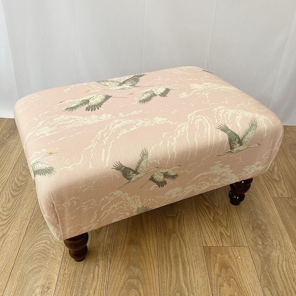Laura Ashley Belvedere Midnight Footstool - Just Lovely Products